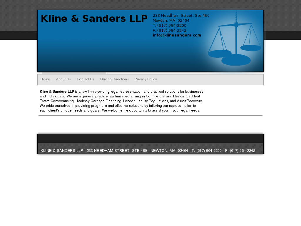 PETER KLINE website screenshot